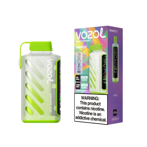Vozol Gear Power 20000 Puffs - Grape Ice con Envío en el Día- VapeNIC Vozol Gear Power 20000 Puffs - Grape Ice con Envío en el Día- VapeNIC